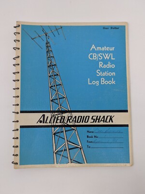 Amateur CB/SWL Radio Station Log Book Allied Radio Shack | eBay
