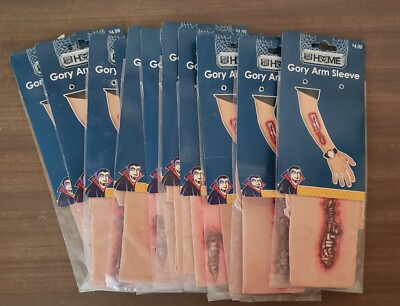 Halloween Costume Lot of 5 Gory Arm Sleeves Wound Ugly New in Packages ...