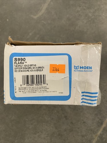 Moen S990 Flara Slip Fit Connection Non-Diverting Tub Spout Polished ...