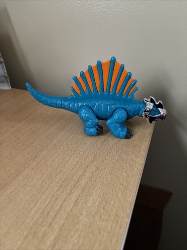 Fisher Price 2011 Imaginext Dimetrodon 8”Dinosaur Blue with Orange ...