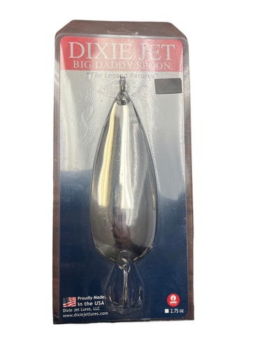 New Dixie Jet Big Daddy Spoon 6" 2.75oz Nickel | eBay
