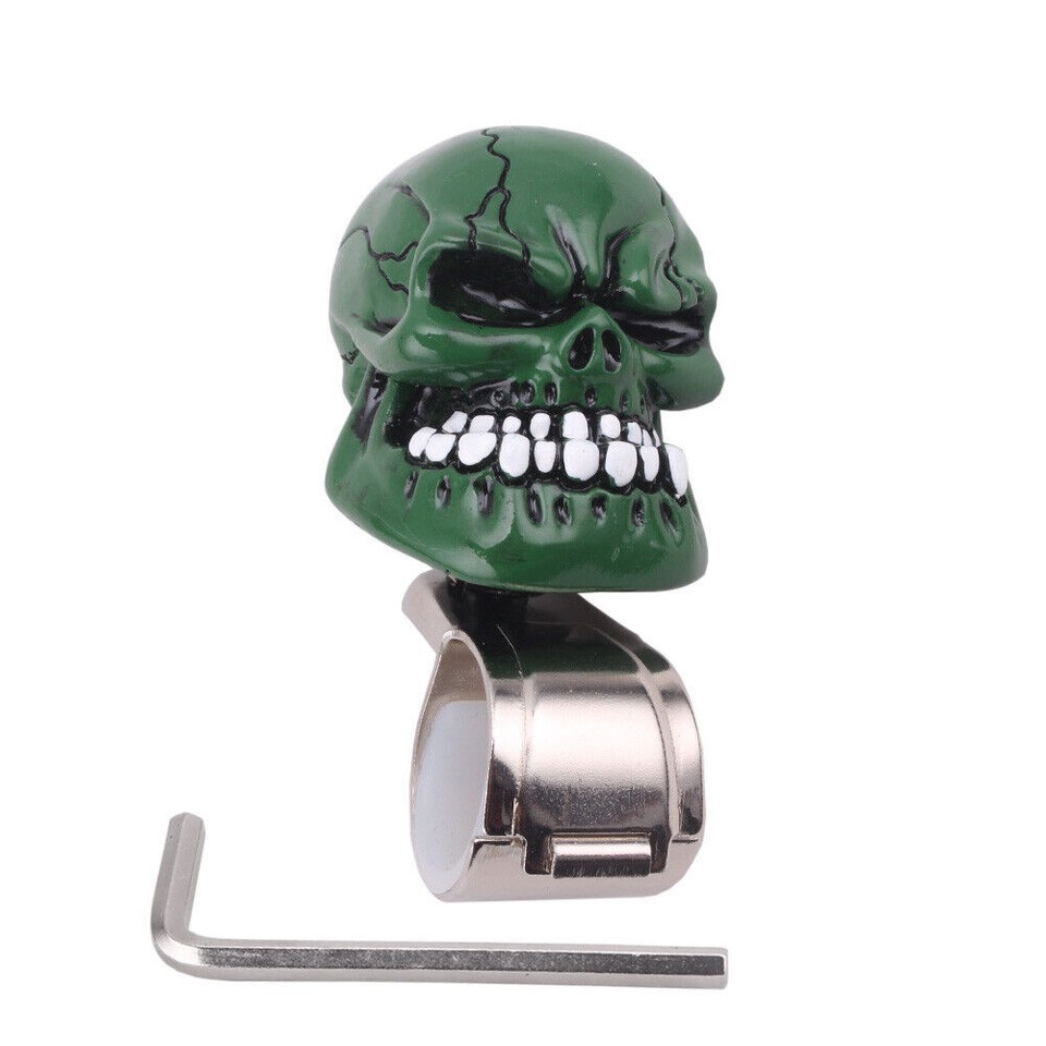 Universal Skull Head Car Steering Wheel Spinner Suicide Knob Handle ...