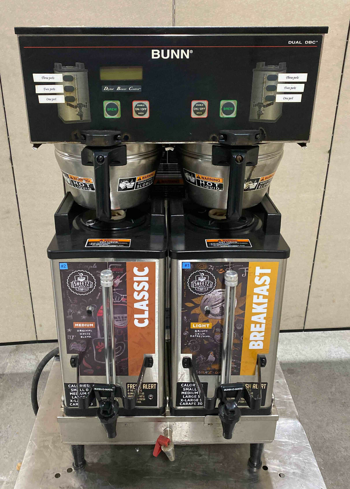 BUNN DUAL SH DBC Commercial Coffee Brewer 2012 Model server 33500 maker ...