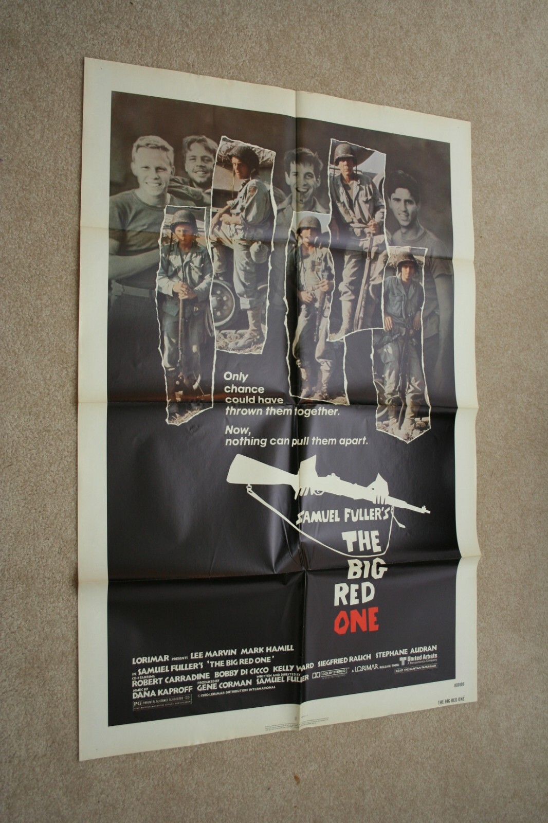 THE BIG RED ONE Original 1-Sheet Movie Poster 1980 Lee Marvin Mark ...