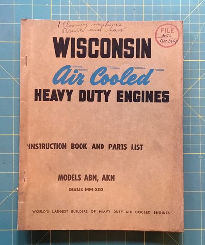 MODEL ABN AKN WISCONSIN AIR COOLED HEAVY DUTY ENGINES INSTRUCTION AND ...