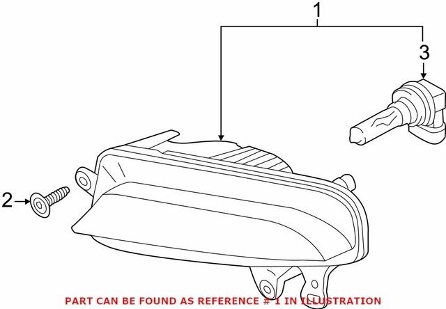 12-14 Audi A5 Front Bumper Fog Light Right 8T0941700F Genuine OEM ...