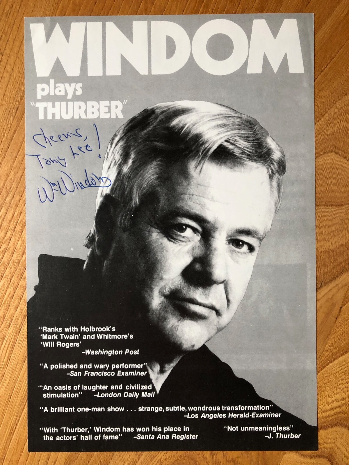 William Windom actor 9x6 B&W signed autographed photograph | eBay
