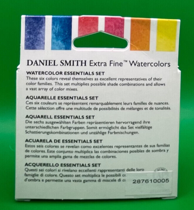 Daniel Smith Watercolor Essentials Set, 6 Tubes 5ml #998 (Box is Worn) | eBay