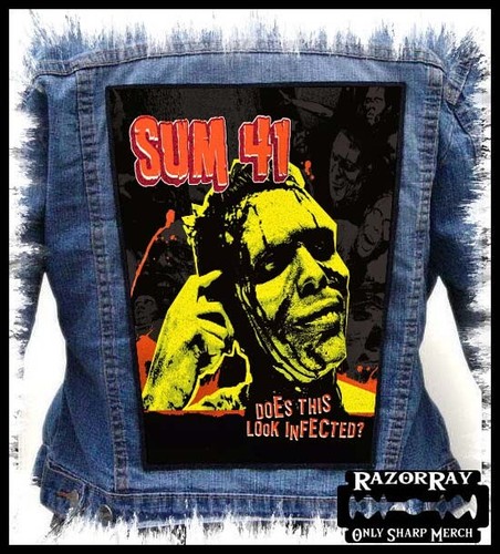 SUM 41 Does This Look Infected == Backpatch Back Patch / Green Day Rise ...