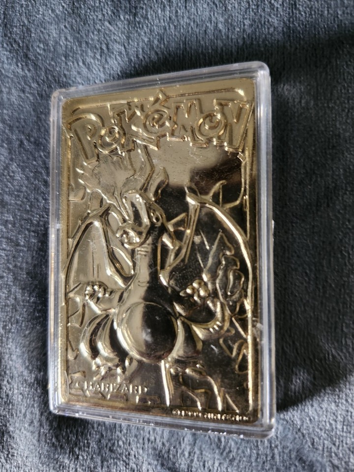 Pokémon Charizard Gold Plated Trading Card 1999 Burger King Limited Edition | eBay