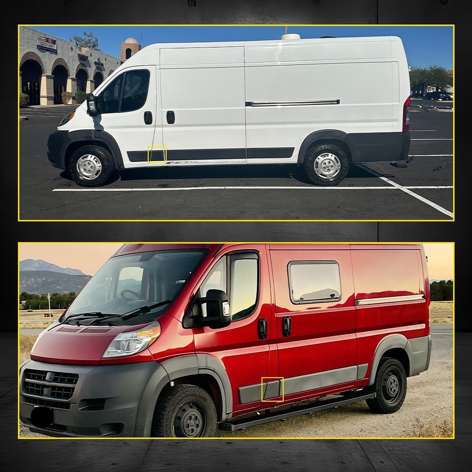 New Left Front Door Molding Trim For 2014-2018 Ram ProMaster 1500 2500 ...