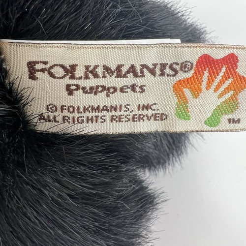 Folkmanis Skunk Hand Puppet Plush Toy Black & White Realistic Stuffed ...