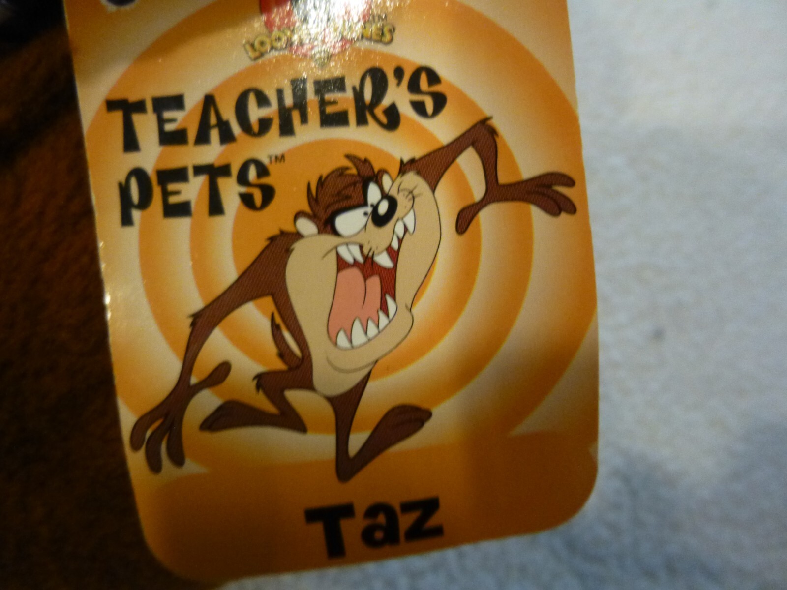 Taz Plush Book 2001 Teachers Pets Looney Tunes Tasmanian Devil ...