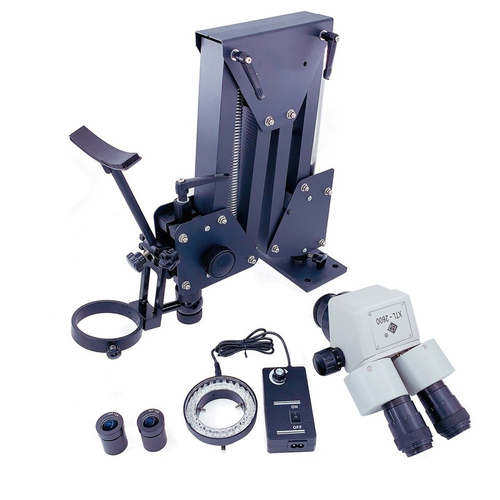 Jewelry Optical Tools Microscope with Magnifier Setting with LED Light ...