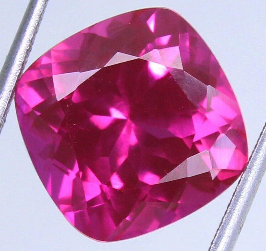 Natural Utah Red Beryl Bixbite Certified 13.60 Ct Cushion Unheated ...