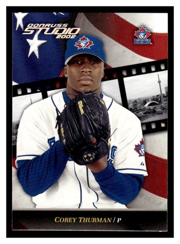 2002 Donruss Studio #175 Corey Thurman - Toronto Blue Jays Rookie | eBay