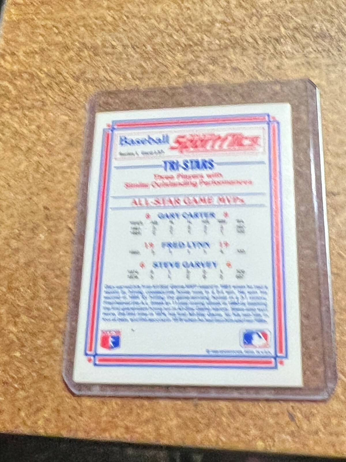 1986 Sportflics - #137 Fred Lynn, Gary Carter, Steve Garvey for sale ...