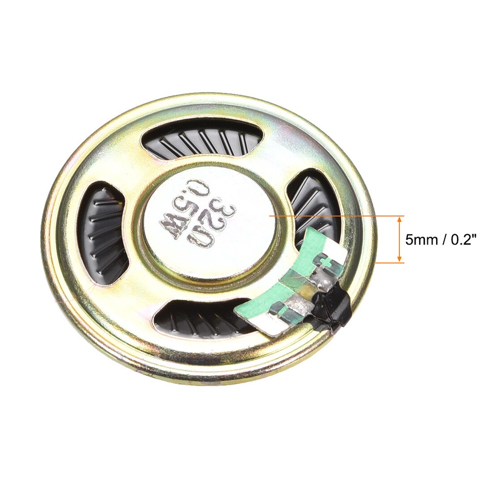 8pcs 0.5 W 32 Ohm DIY Magnetic Speaker 40mm Round-shape Replacement ...