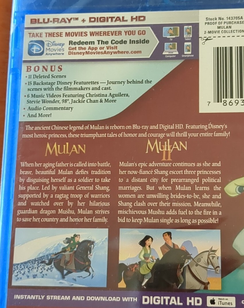 Mushu Mulan English Stream 🍦 Mulan Blu-ray Movie Collection Eddie ...