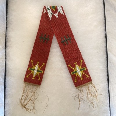 Antique Hand Made Native American Beaded Sash or band | eBay