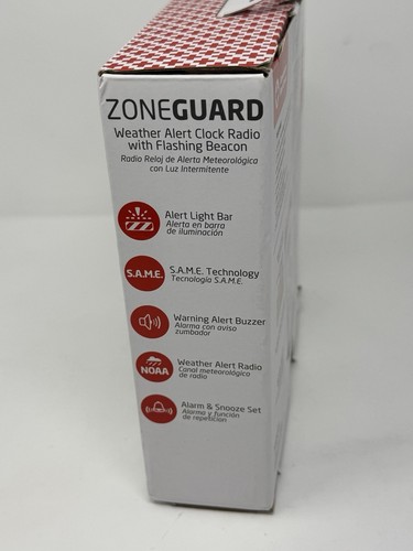 Eton American Red Cross ZoneGuard AM/FM/NOAA Radio, Alarm Clock ...
