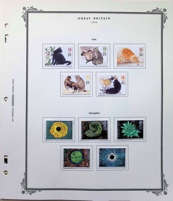 Great Britain Modern Collection On Scott Album Pages 1995-2000 MH ...