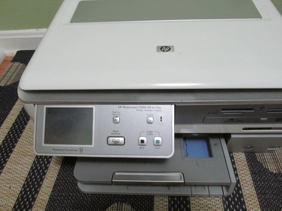 HP Photosmart C8180 All-In-One Wireless Printer w Built-in DVD Burner ...