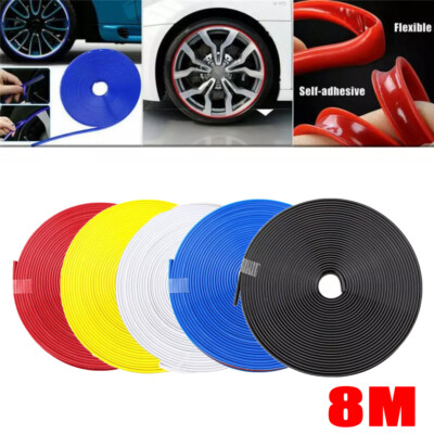 8M Car Wheel Rim Edge Protector Rubber Strip Line Vehicle Tire Guard ...