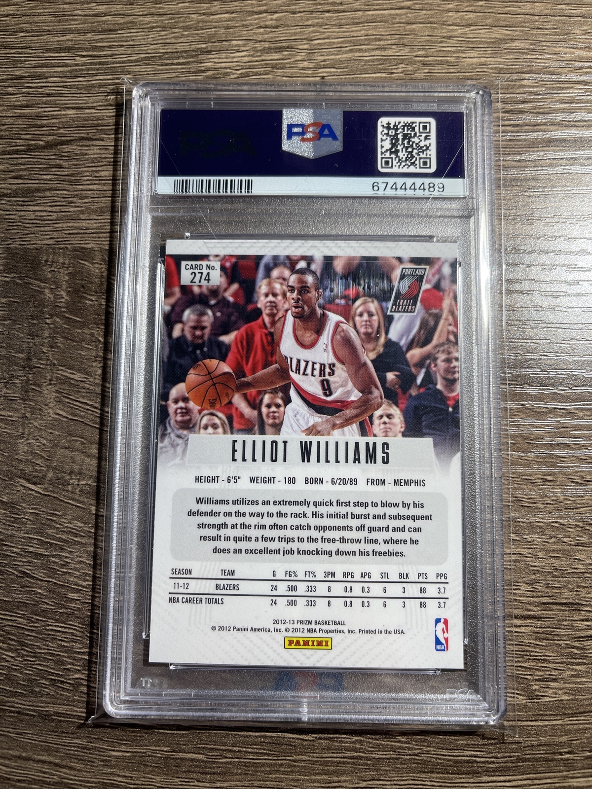 2012-13 Panini Prizm - Silver Prizm #274 Elliot Williams for sale ...