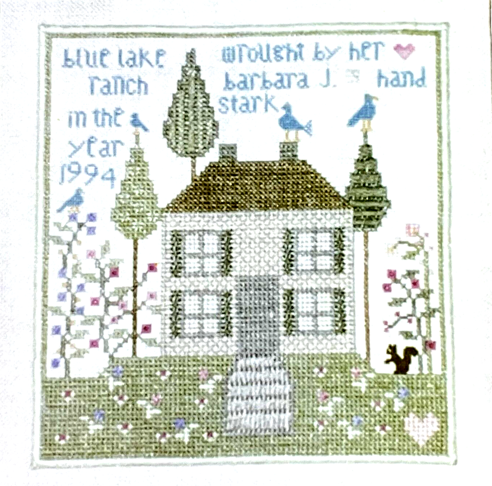 Needlecraft Pattern Vtg 1994 Ewe Eye & Friends Cross Stitch BLUE LAKE ...