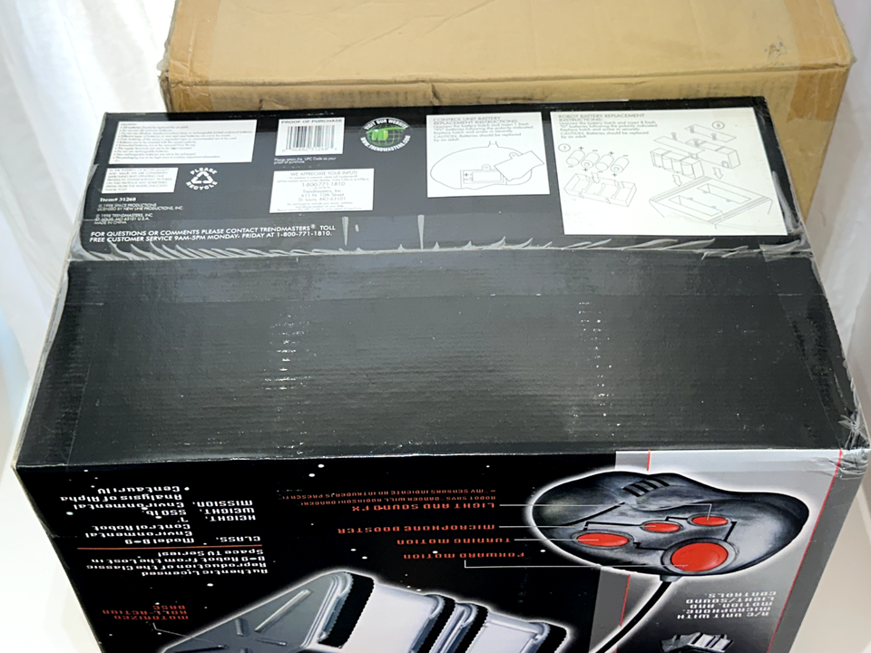 RARE SEALED TRENDMASTERS LOST IN SPACE B-9 ROBOT REMOTE CONTROL BOX ...