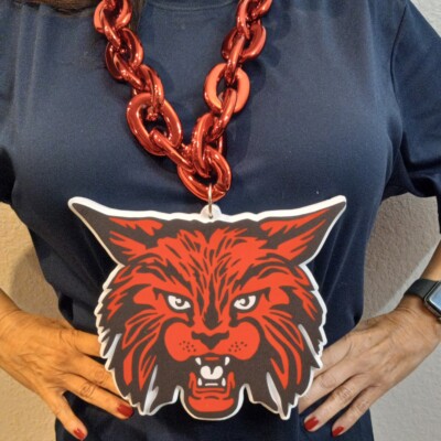 Wildcat Red BIG Spirit Fan Chain - Big Logo, Red Chain | eBay