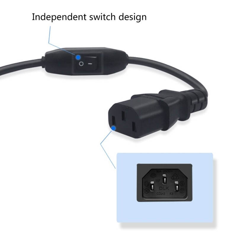 Power Cord IEC320 C14 to C13 PDU UPS Power Cord 30cm Converters Cable ...