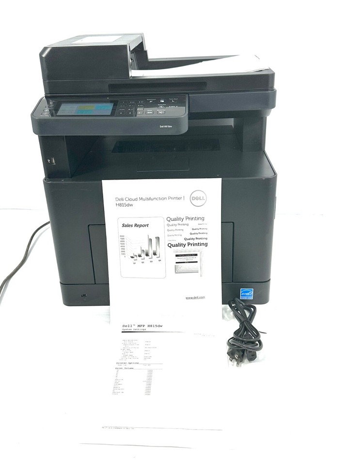 Dell H815DW Monochrome Laser Printer Use 13k Pg Ct MFP, Tested Video ...