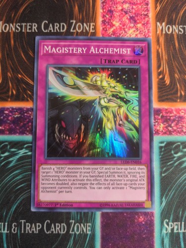 Yu-Gi-Oh! Magistery Alchemist LED6-EN016 1st Edition Super Rare NM | eBay