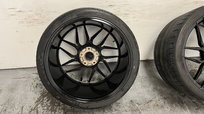 C7 Corvette Z06 20'' Rear Rohana Wheels RF17 20x12 Set Black Deep ...