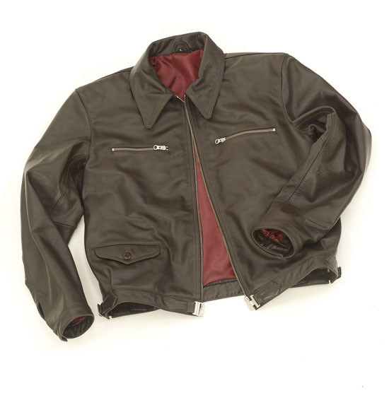WW2 German Eric Hartmann leather jacket brown - Small 40 chest | eBay