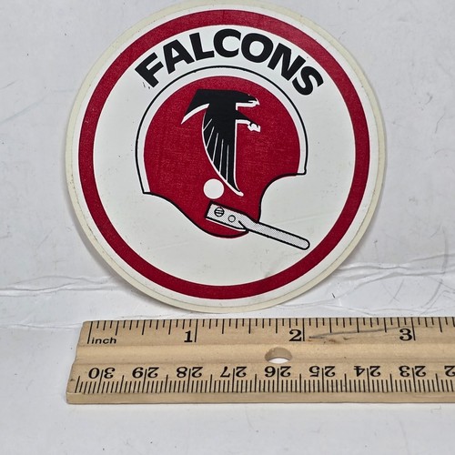 Vintage ATLANTA FALCONS Football NFL 2.5" Round Stick-On Sticker Decal ...
