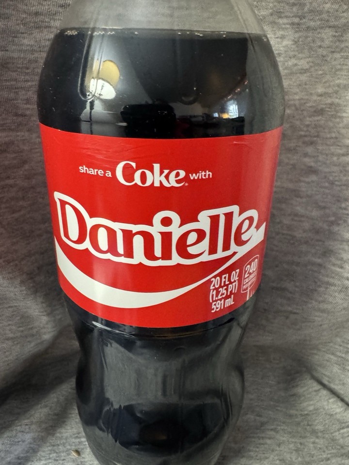 Share a Coke with Danielle 2025 Personalized Gift Coca~Cola Bottle 20oz ...