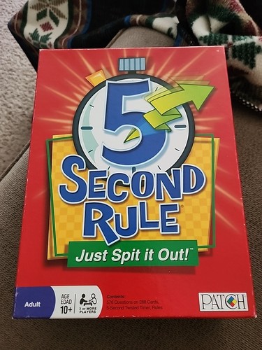 5 Second Rule Game " Just Spit It Out" by Play Monster | eBay