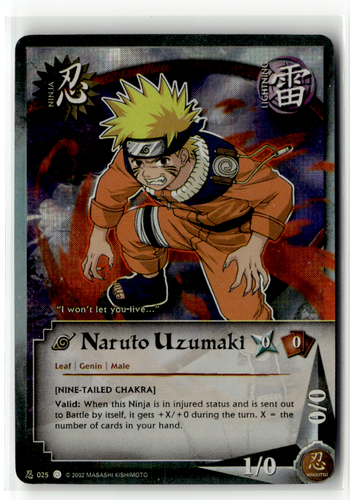 Naruto CCG - Naruto Uzumaki 025 - Wavy Foil | eBay