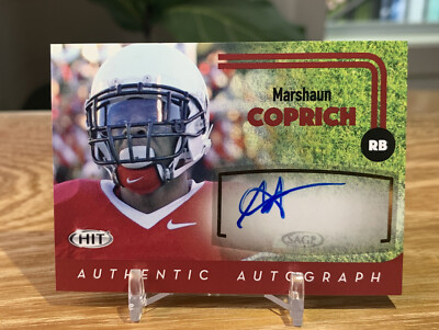 MARSHAUN COPRICH 2016 SAGE HIT Autographs Red Auto RC NY GIANTS ...