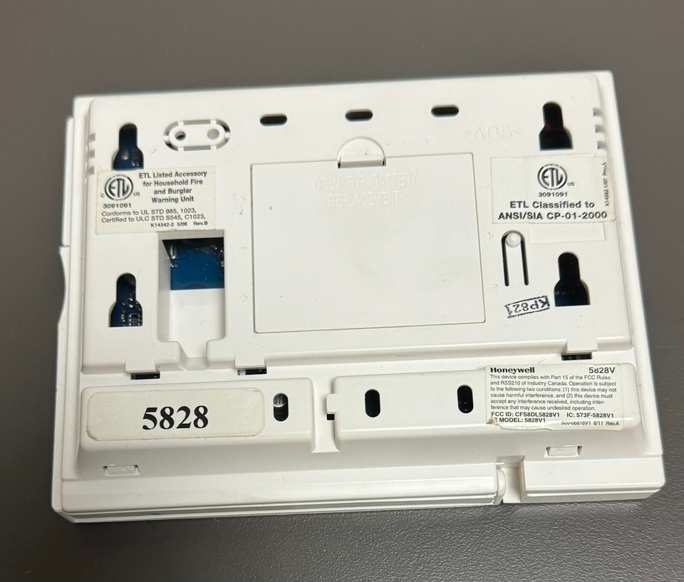 Honeywell 5828 Wireless Fixed Keypad Access Device - White 781410552128 ...