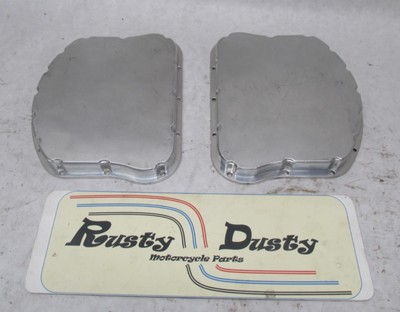 Pair of Harley Davidson Billet Aluminum Panhead Style Rocker Box Covers ...