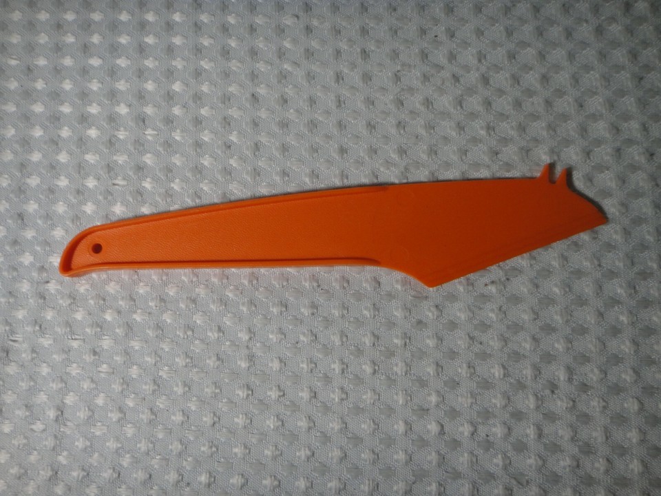 Tupperware Cheese Cutter Slicer Spreader #1223 Plastic Knife Orange | eBay