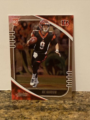 2020 Absolute Football Silver Foil Joe Burrow RC Rookie Card New | eBay