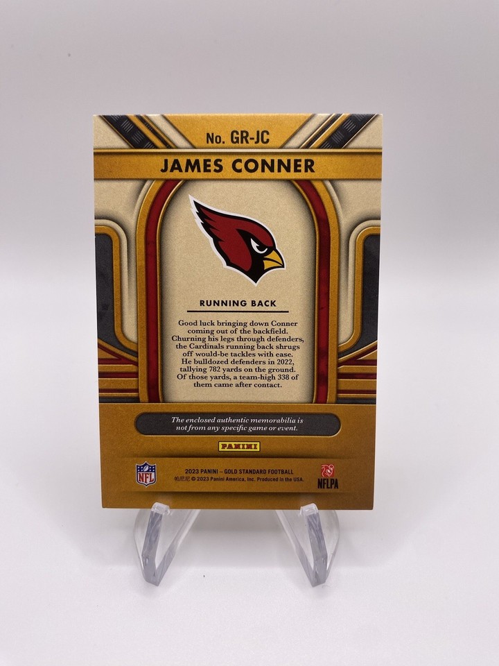 2023 Gold Standard James Conner Gold Rush Cardinals Patch #7/10 | eBay