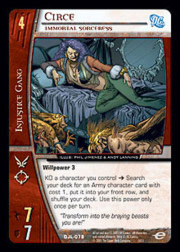 VS System: Circe, Immortal Sorceress [Played] DC Justice League of ...