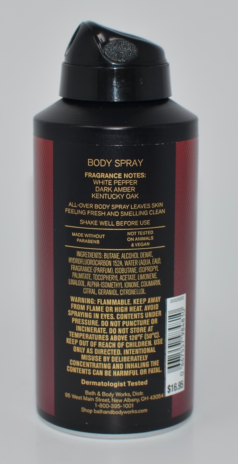 1 BATH & BODY WORKS BOURBON MEN'S COLLECTION BODY SPRAY MIST PEPPER ...