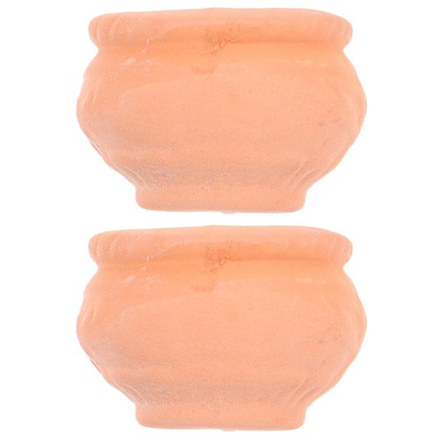 2 Pcs Mini Terracotta Basin Succulent Ceramic Flowerpot Planter Pots | eBay